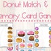 Donut Match Memory Game Busy Book Activities Preschool Printable - Etsy