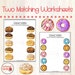Donut Match Memory Game Busy Book Activities Preschool Printable - Etsy
