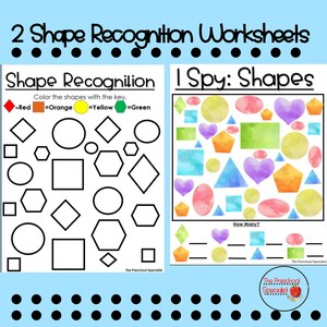 Printable Preschool Shape Tracing Recognition Busy Book Activity ...