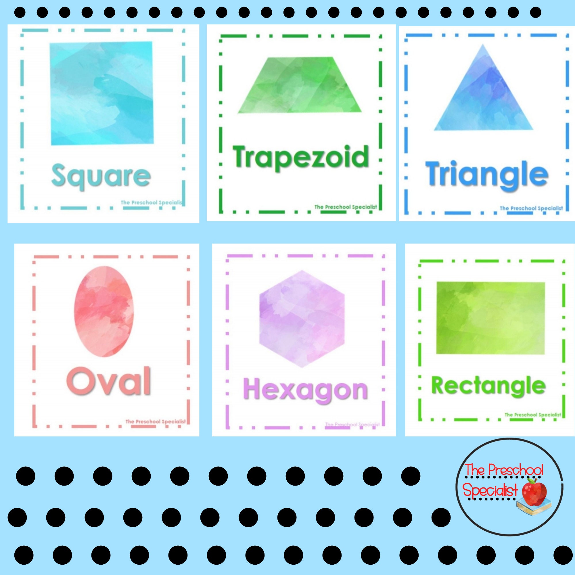 Printable Preschool Shape Tracing Recognition Busy Book Activity ...