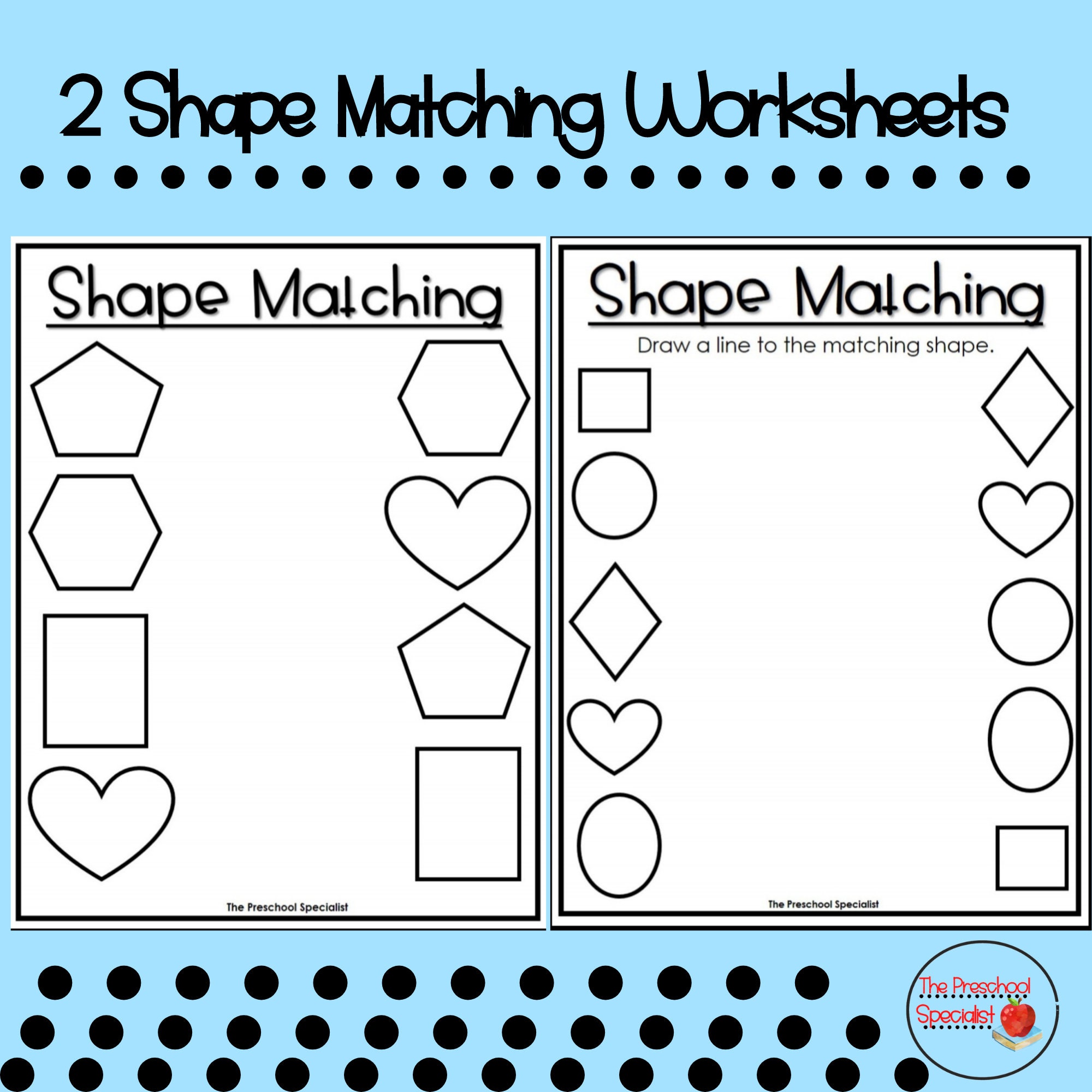 Printable Preschool Shape Tracing Recognition Busy Book Activity ...