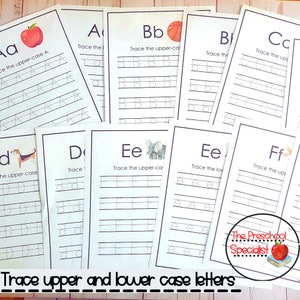 Printable Alphabet Letter Tracing Busy Book Preschool Homeschool ...