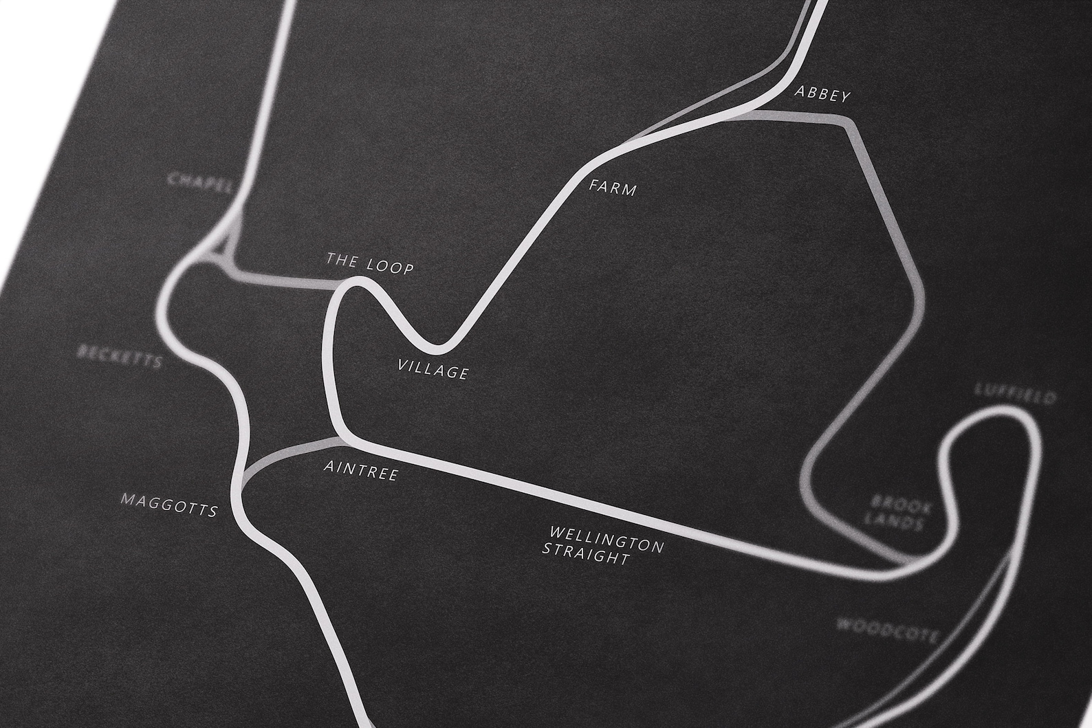 Silverstone Formula 1 Track Circuit Outline Poster Print | Etsy UK