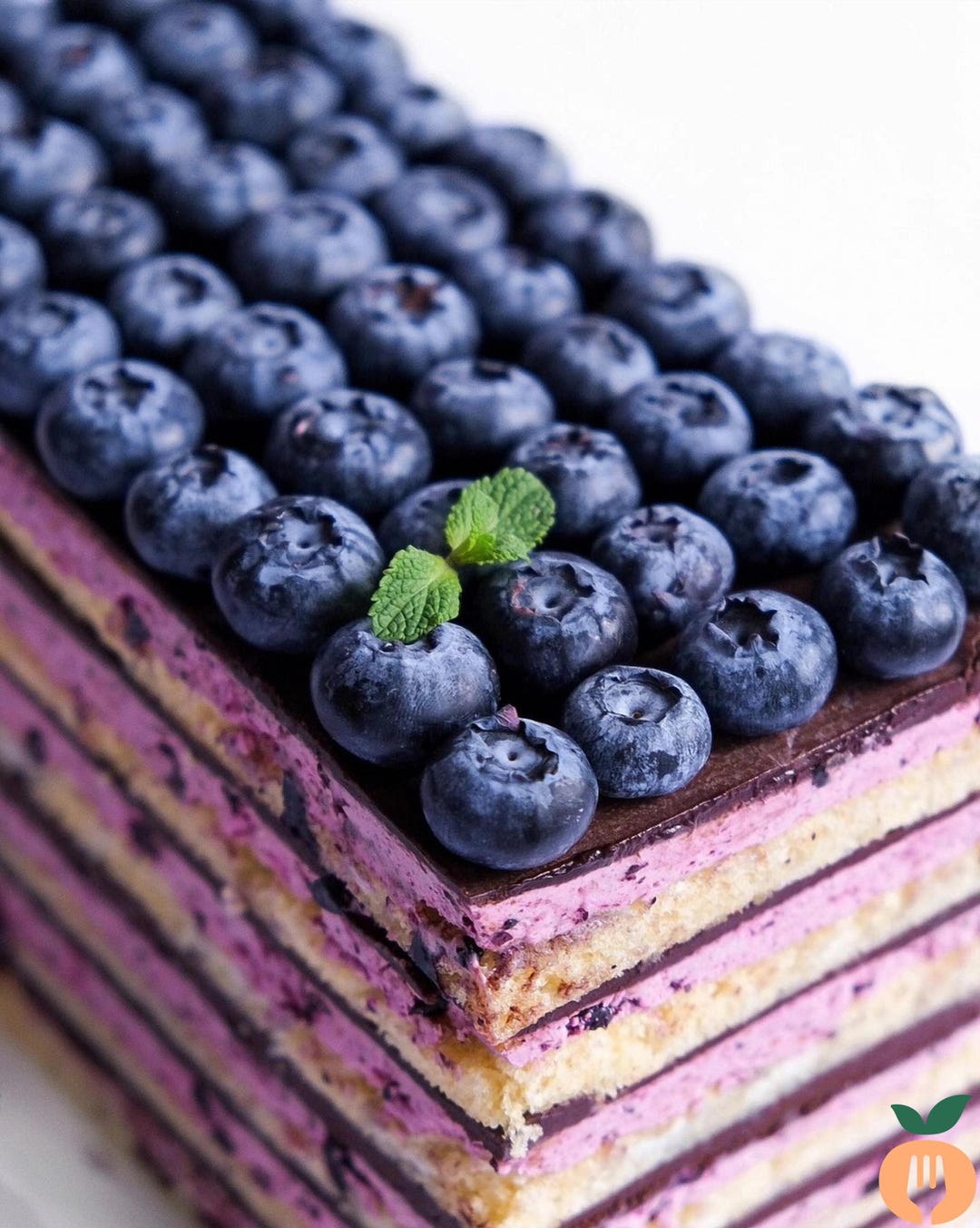 Opera Cake With Blueberries Recipe PDF (cups + Grams) | Printable ...