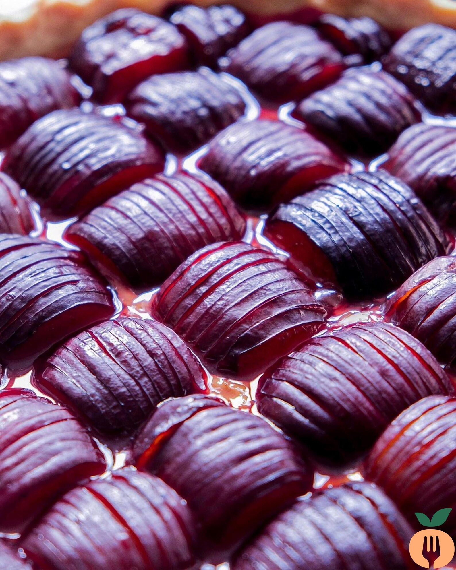 Plum & Vanilla Pudding Tart Recipe PDF (cups + Grams) | Printable ...