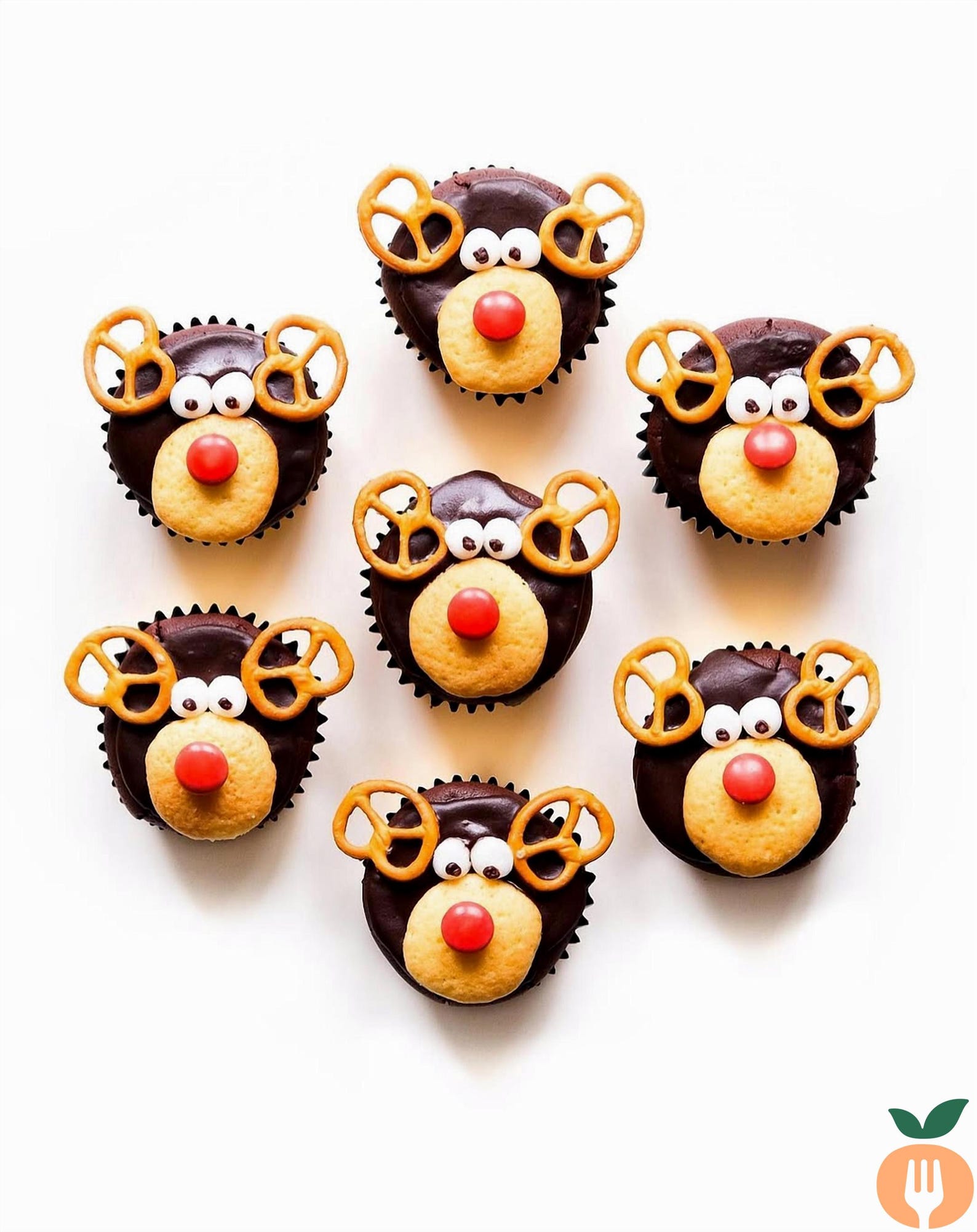 Chocolate Reindeer Muffins Recipe PDF (cups + Grams) | Printable ...