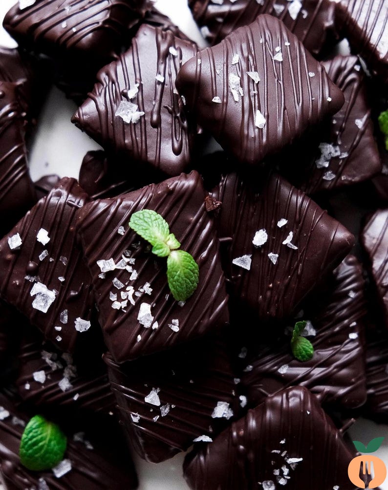 Chocolate Mint Bars Recipe PDF (cups + Grams) | Printable | After‑eight ...