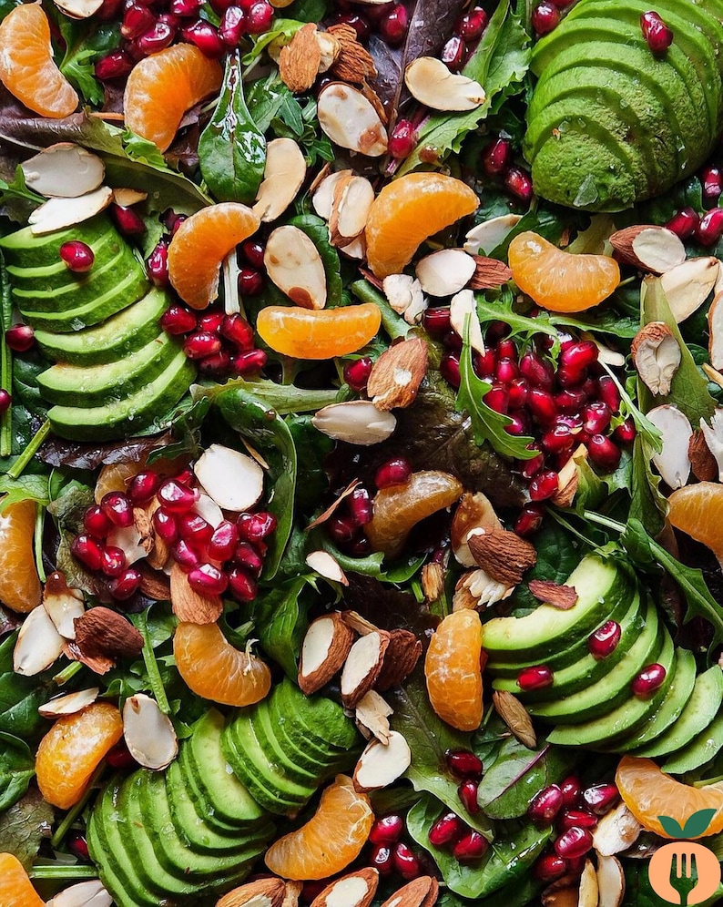 Clementine & Pomegranate Salad Recipe PDF (cups + Grams) | Printable ...