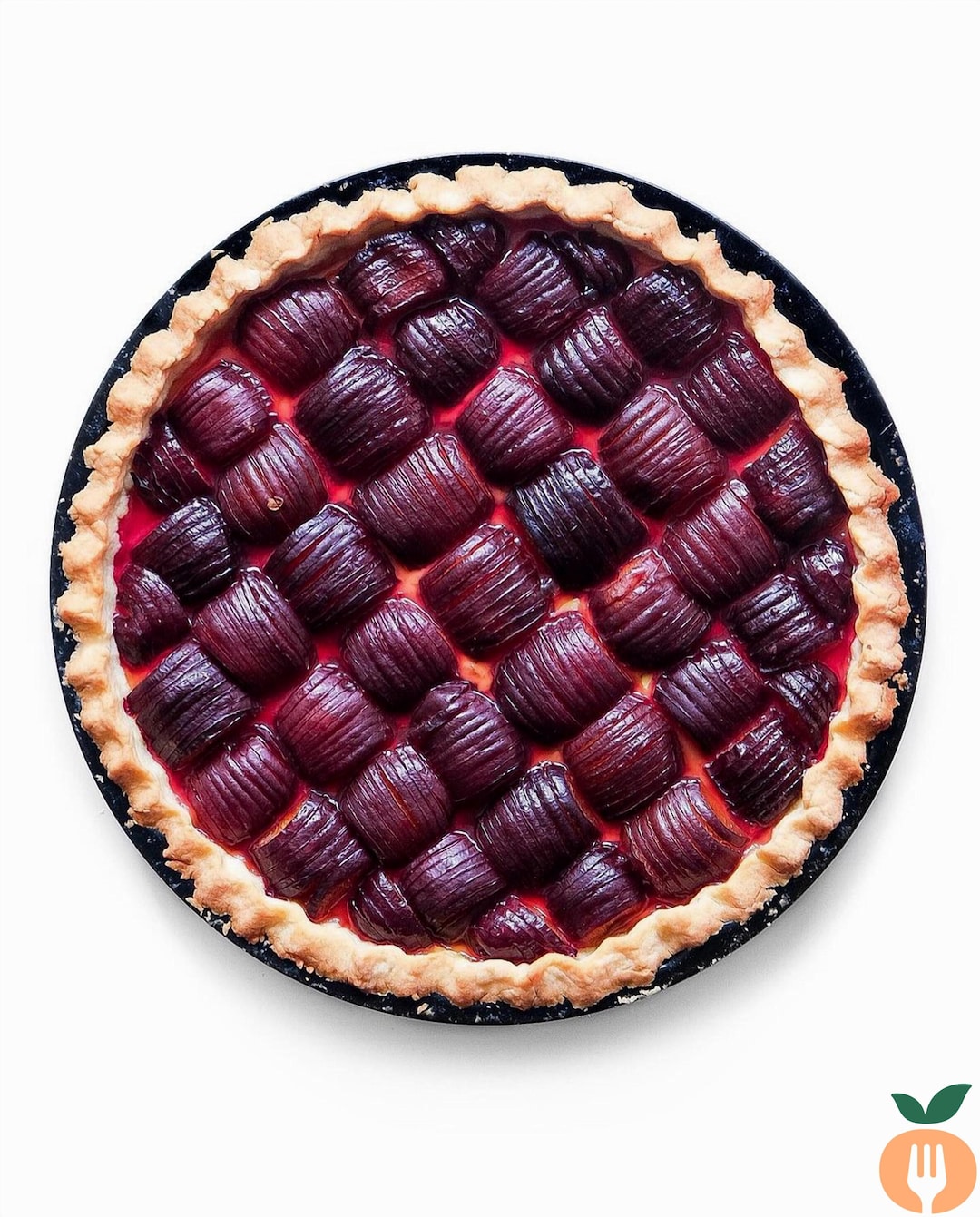 Plum & Vanilla Pudding Tart Recipe PDF (cups + Grams) | Printable ...