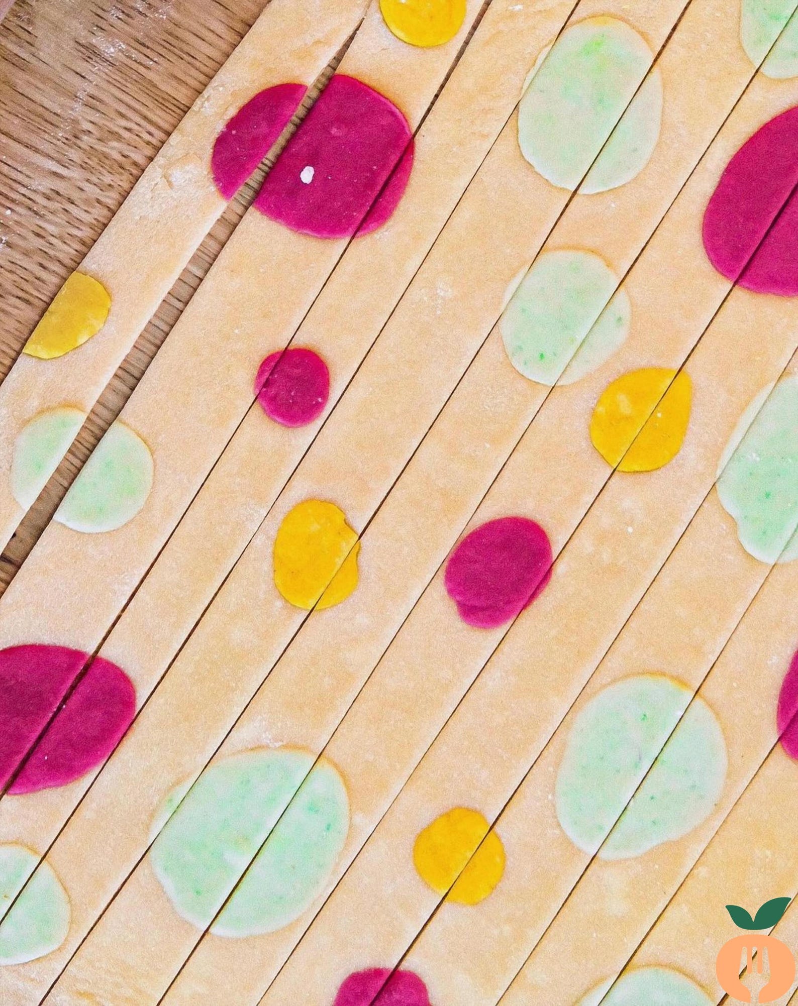 Homemade Colorful Pasta Aglio E Olio Recipe PDF (cups + Grams ...