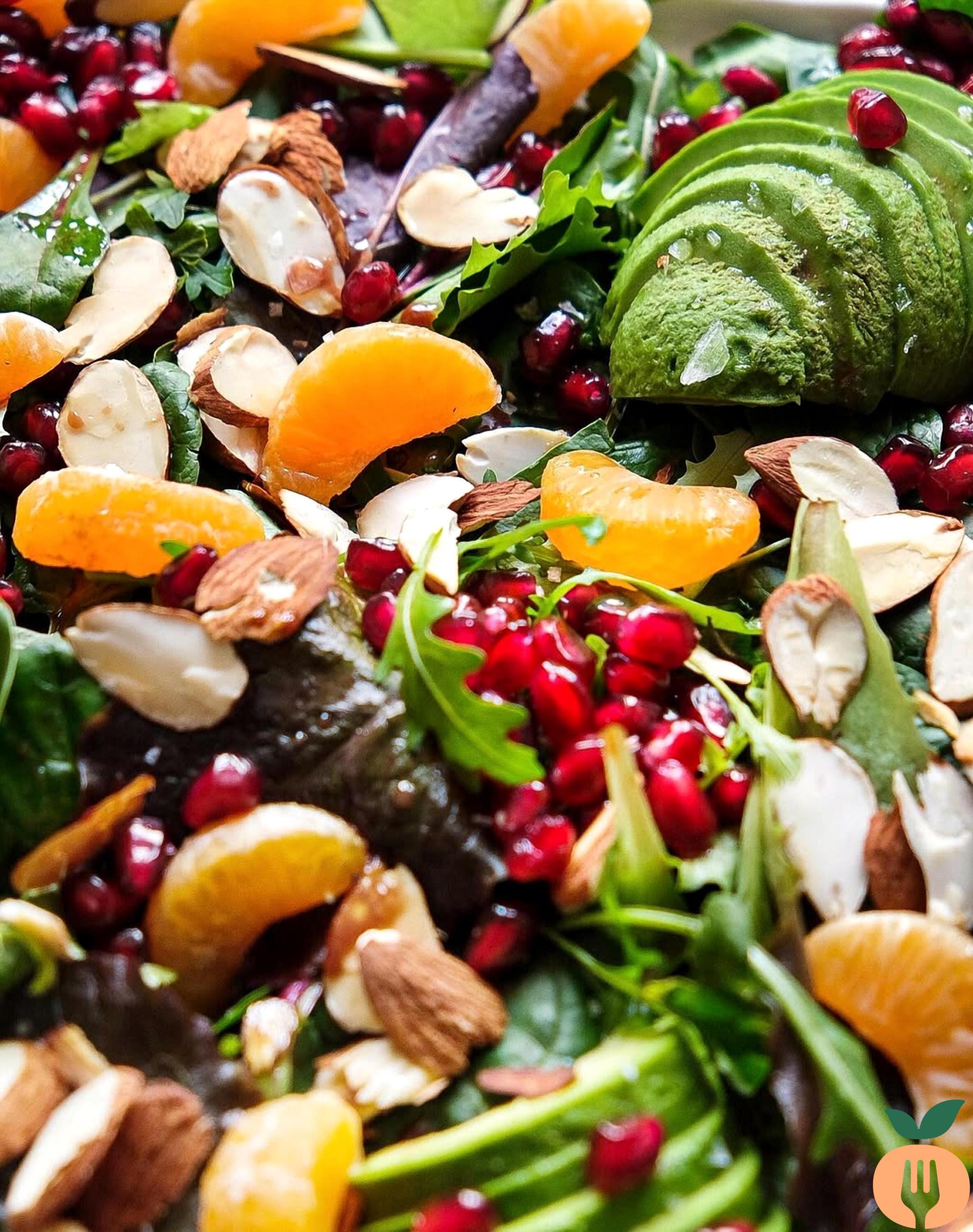 Clementine & Pomegranate Salad Recipe PDF (cups + Grams) | Printable ...