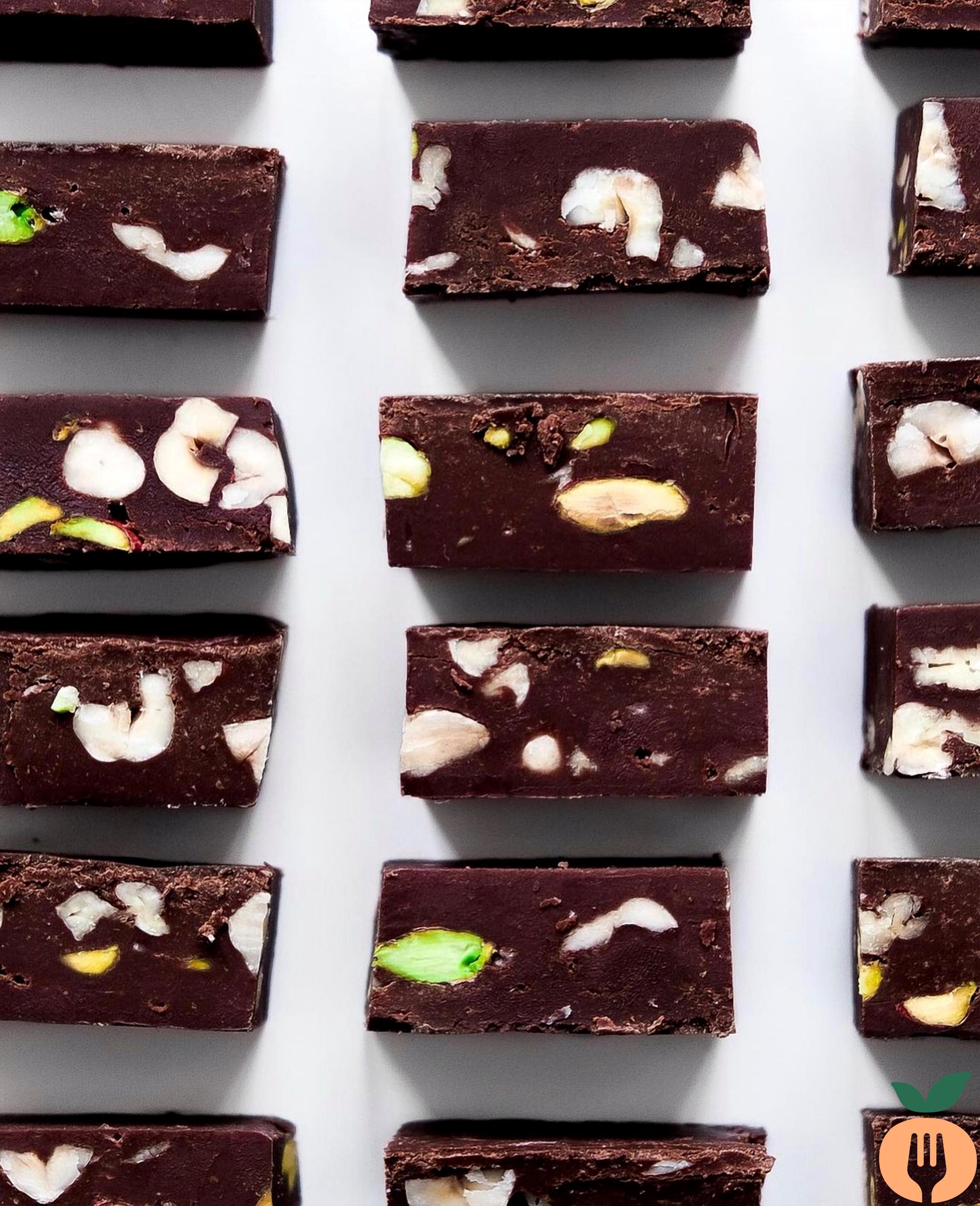 4-ingredient Chocolate Bars Recipe PDF (cups + Grams) | Printable ...