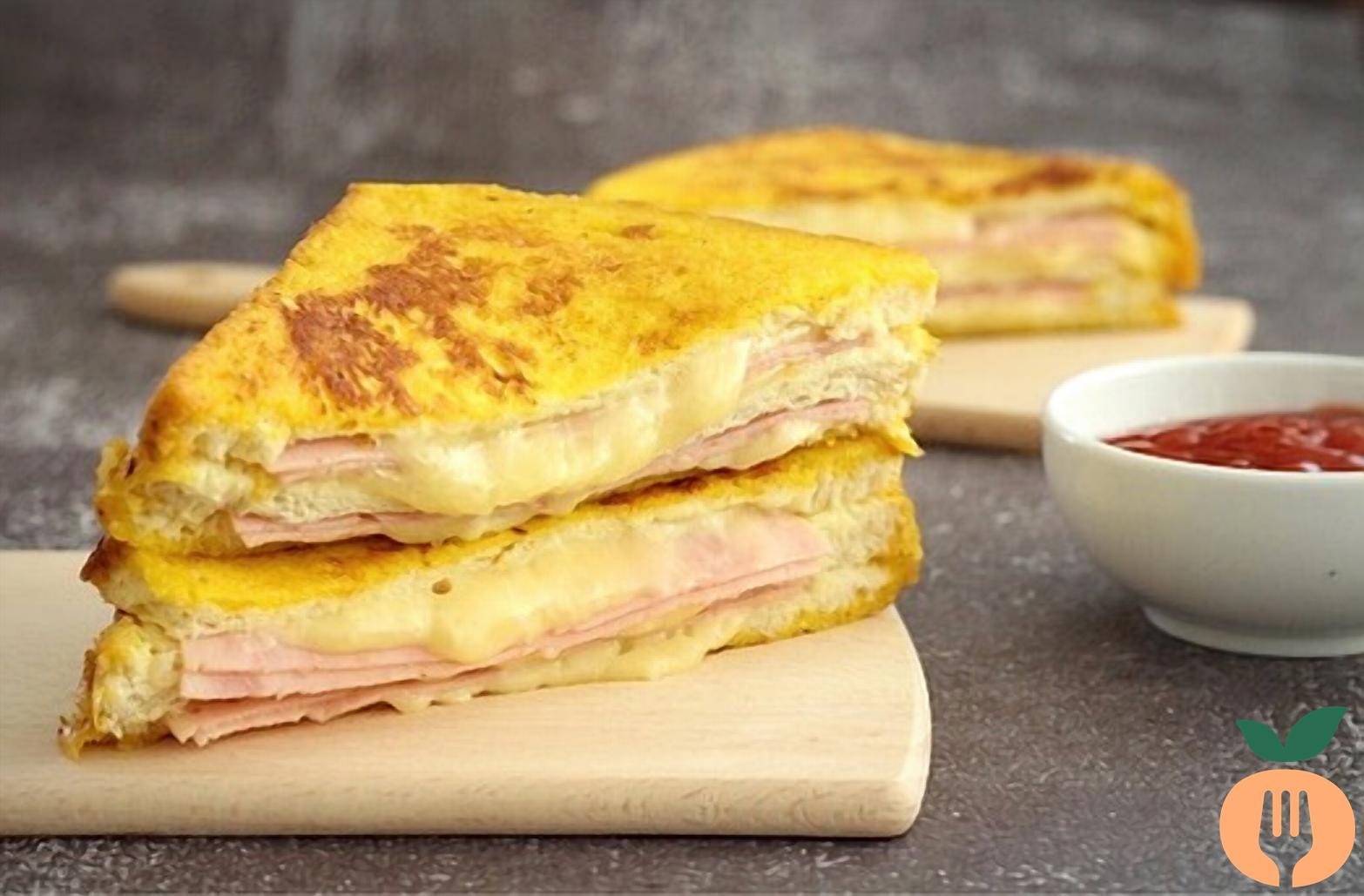 Monte Cristo Sandwich Recipe PDF (cups + Grams) | Printable | Ham ...