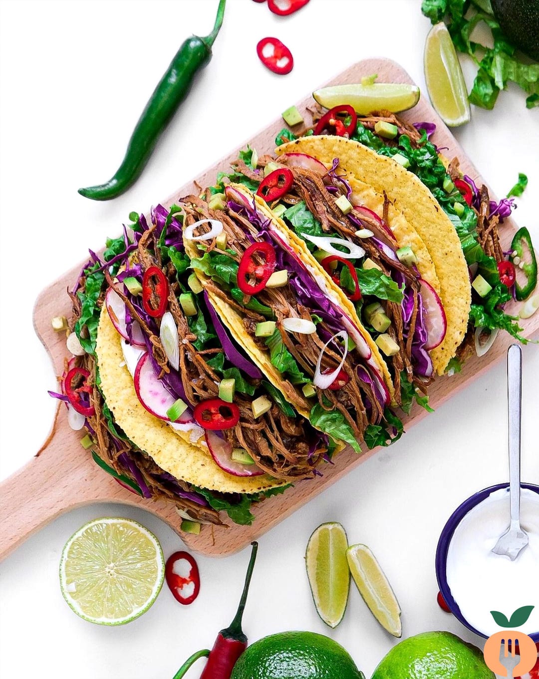 Pulled Pork Tacos Recipe PDF (cups + Grams) | Printable | Slow‑cooked ...