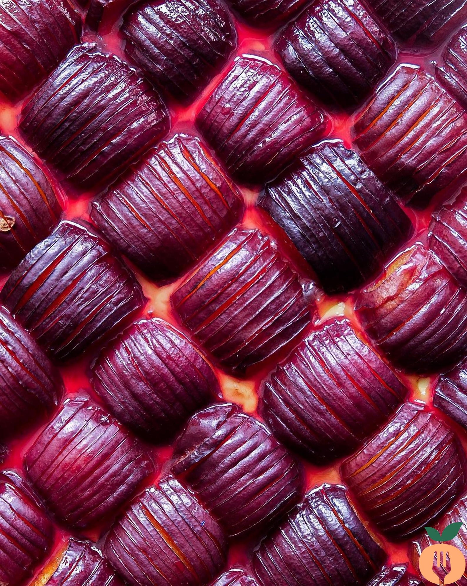 Plum & Vanilla Pudding Tart Recipe PDF (cups + Grams) | Printable ...