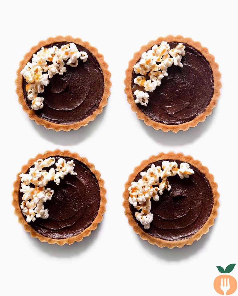 Chocolate Tartlets With Salted Caramel Recipe PDF (cups + Grams ...