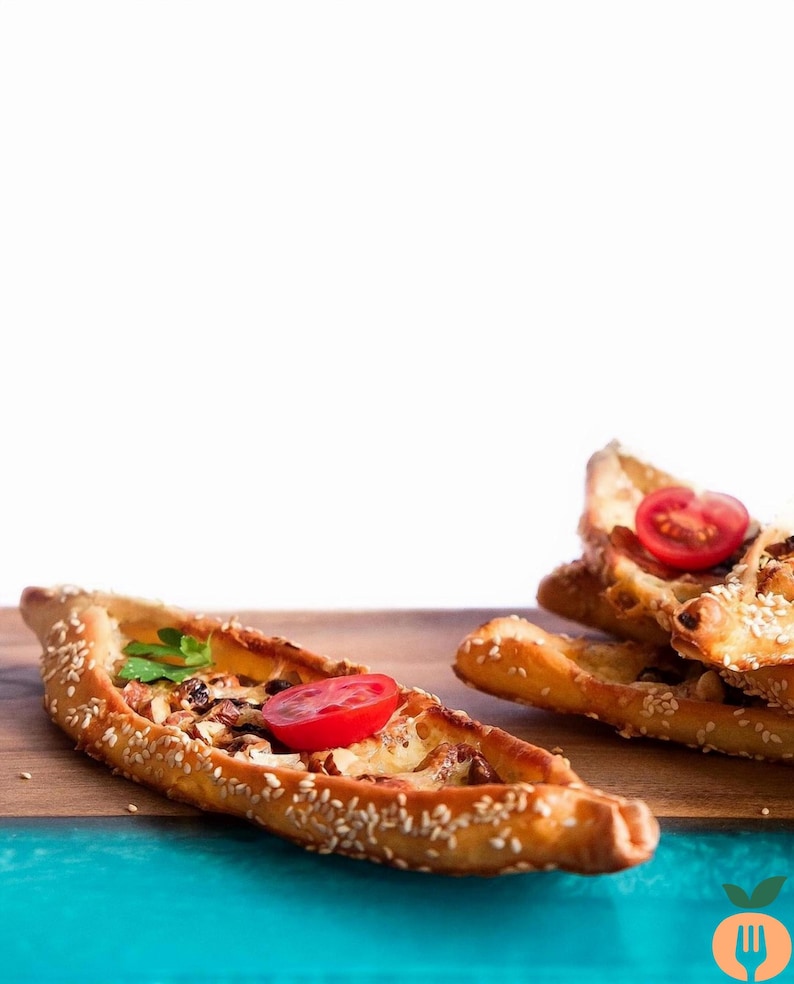 Meze Bread Boats Recipe PDF (cups + Grams) | Printable | Savory Filled ...