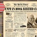 100th Birthday Newspaper Poster Sign 100 Years Ago Back in - Etsy