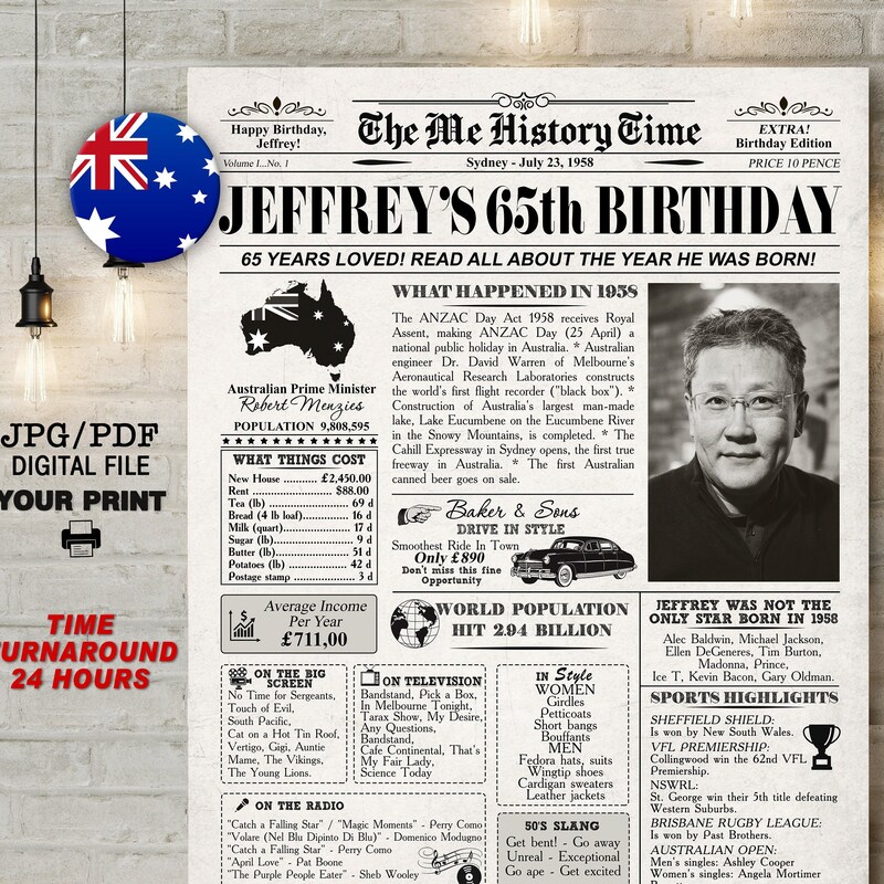 1958 Newspaper - Etsy