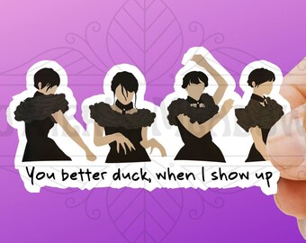 Wednesday Addams Vinyl Decal - Etsy