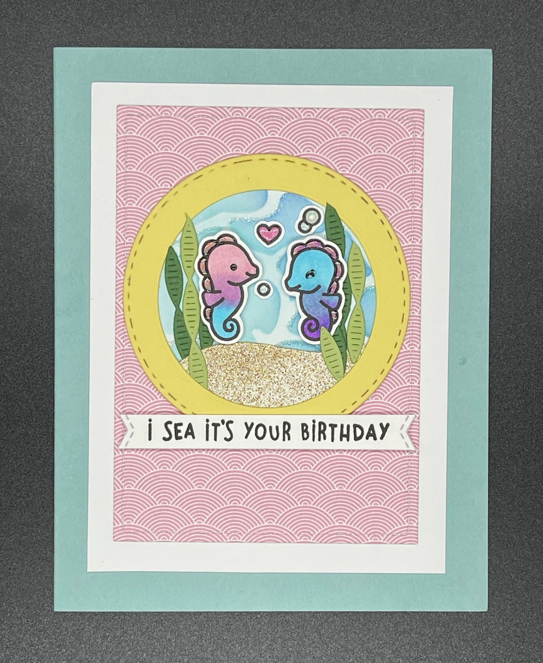 Seahorse Birthday Card | Ocean Birthday Card | Cute Birthday Card for ...