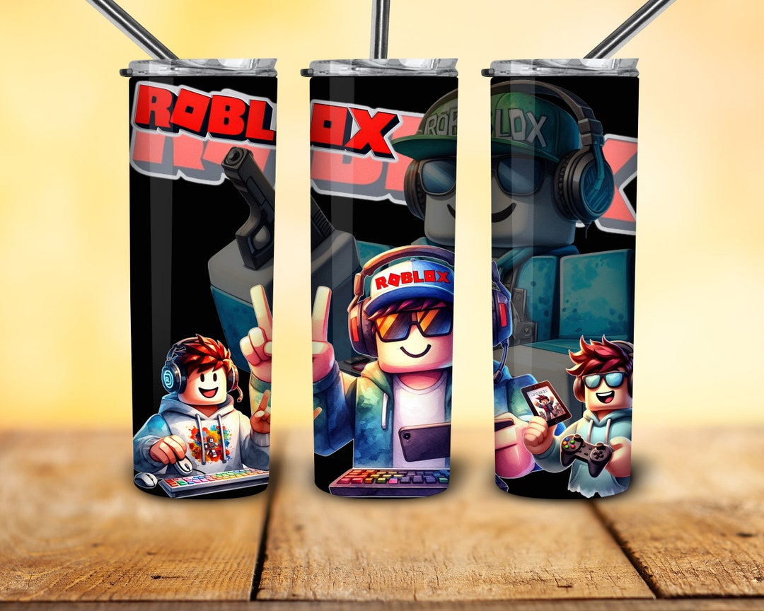 Roblox Tumbler Wrap, Roblox PNG, Roblox Sublimation Unique Gaming ...
