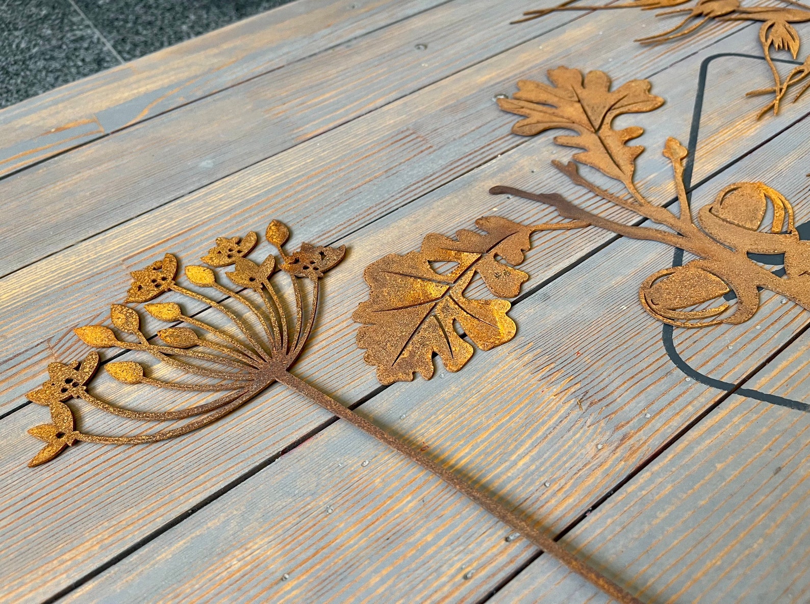 Garden and Home Decor Flowers Rusty Metal Plant Rusted - Etsy