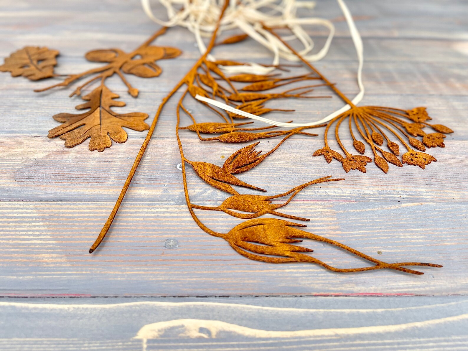 Garden and Home Decor Flowers Rusty Metal Plant Rusted - Etsy