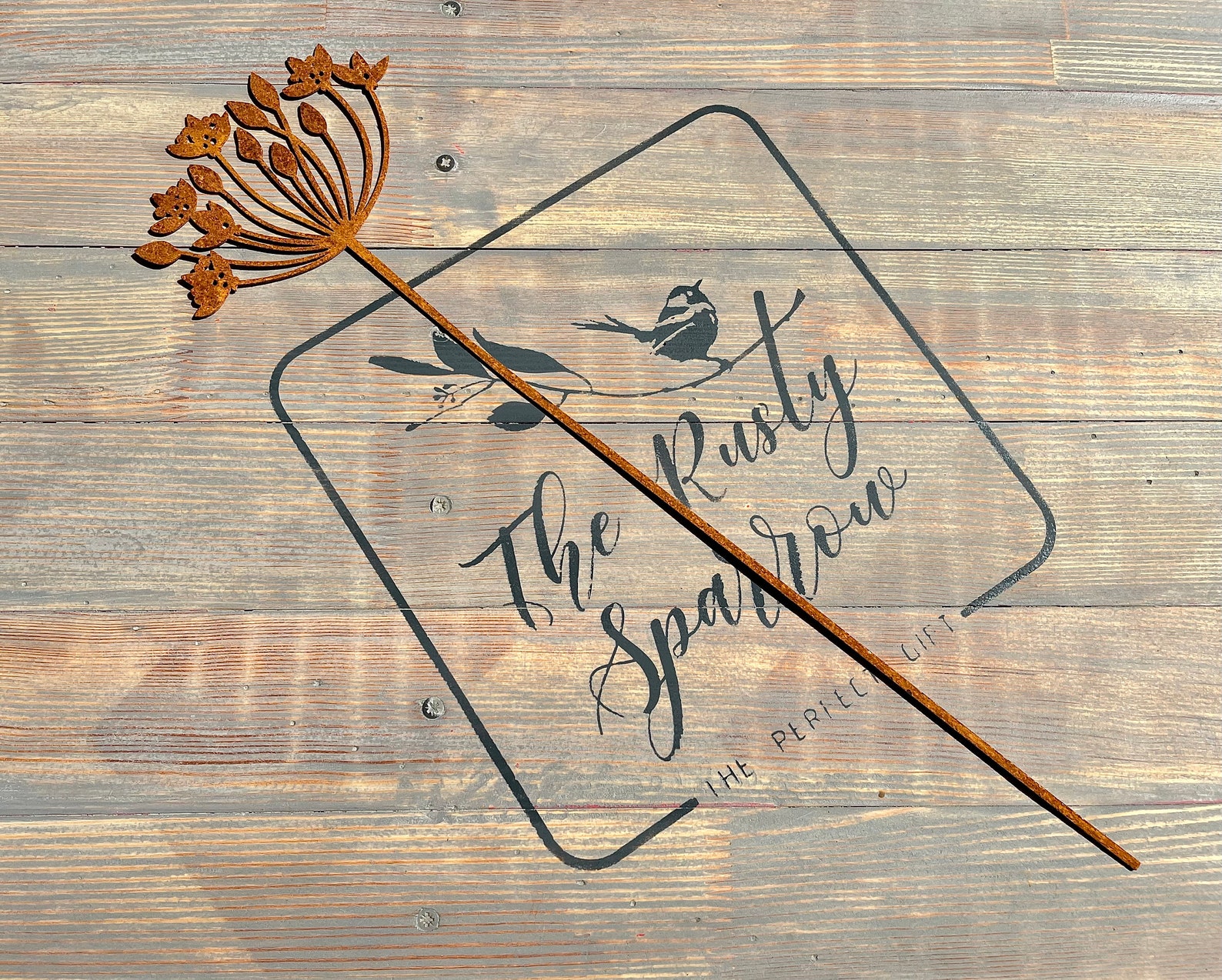 Garden and Home Decor Flowers Rusty Metal Plant Rusted - Etsy