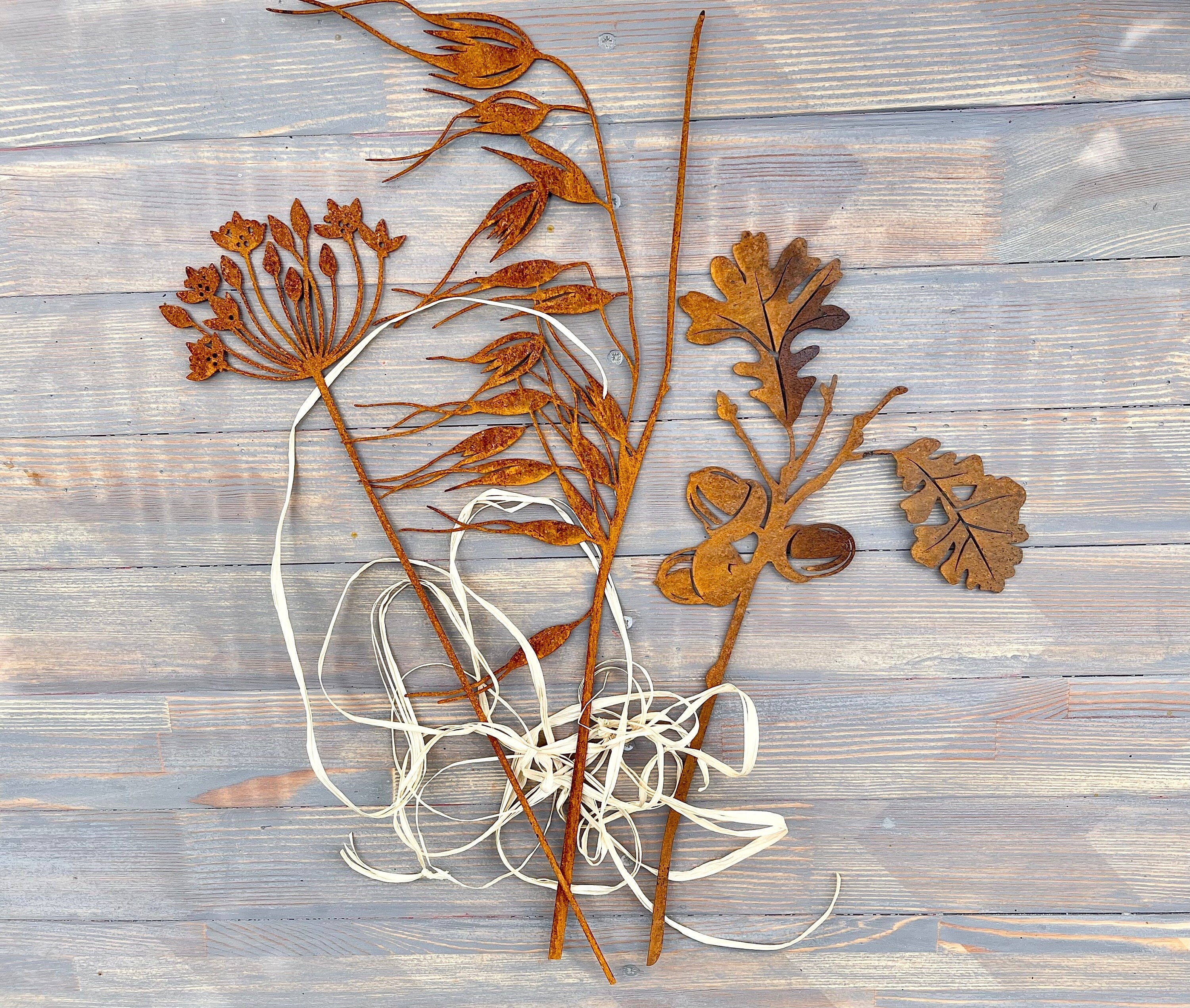Garden and Home Decor Flowers Rusty Metal Plant Rusted - Etsy