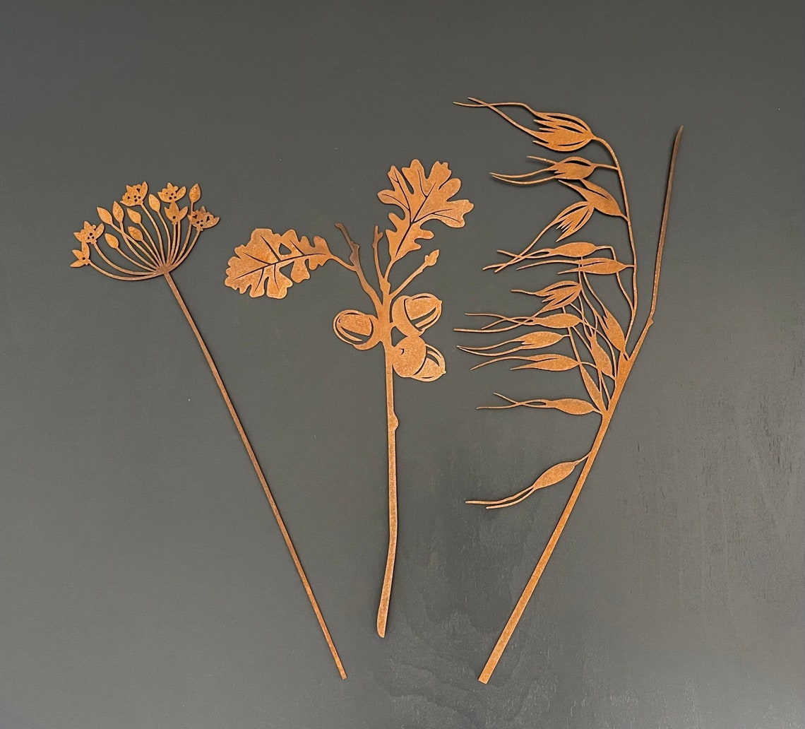 Garden and Home Decor Flowers Rusty Metal Plant Rusted - Etsy