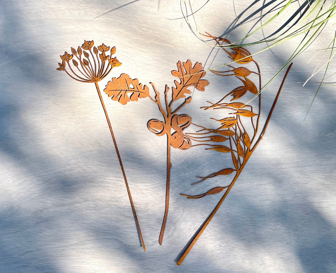 Garden and Home Decor Flowers Rusty Metal Plant Rusted - Etsy