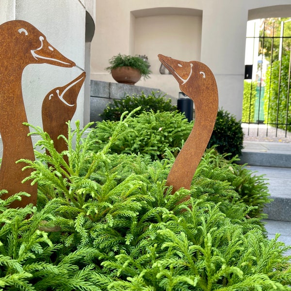 Metal Art Geese - Etsy
