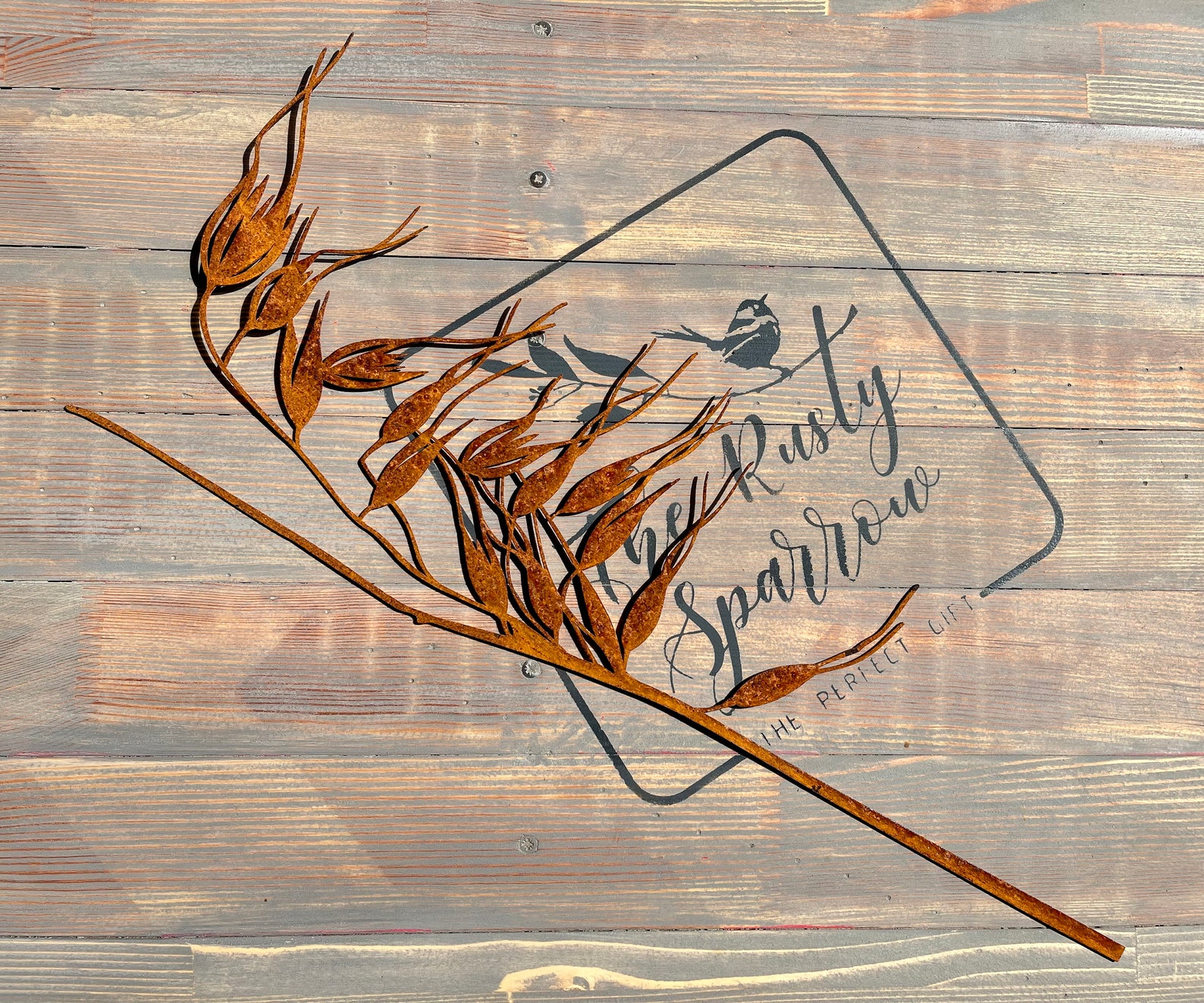 Garden and Home Decor Flowers Rusty Metal Plant Rusted - Etsy