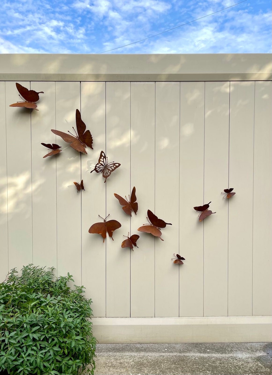 Metal Butterfly for Wall Decor: Garden Fence Art, Set of 12 - Etsy