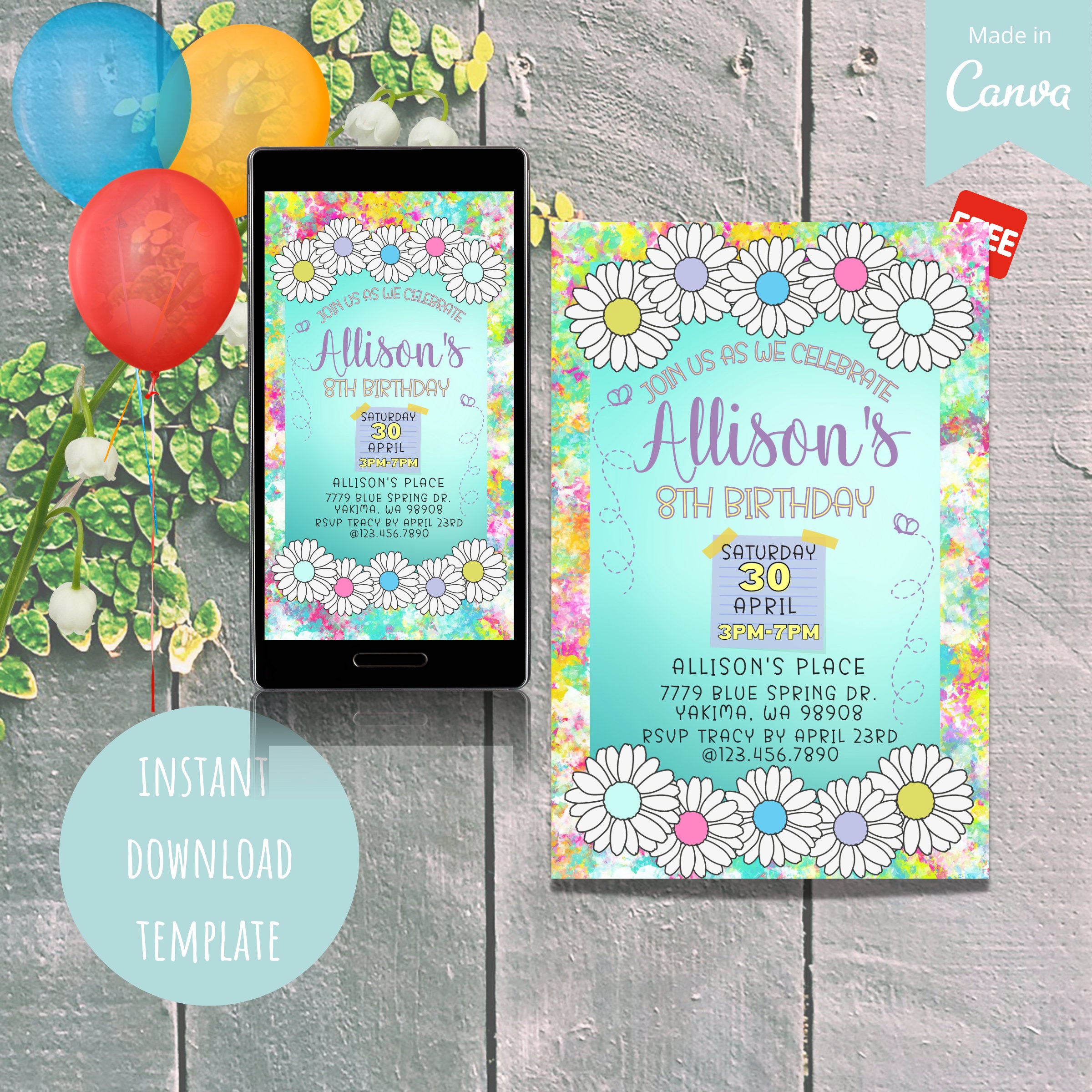Kid's Birthday Party Evite and Invitation Templates | Mobile E-vite ...