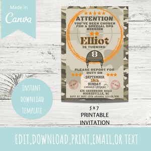 Kid's Birthday Party Evite and Invitation Template Mobile E-vite ...