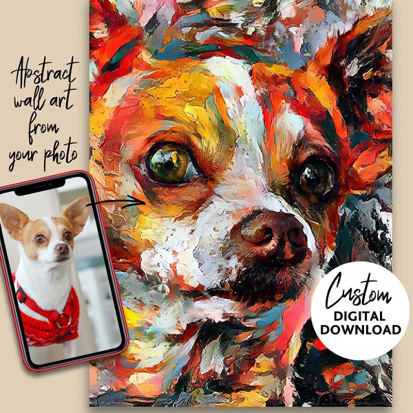 Abstract Pet Portrait - Etsy