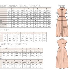 Womens Shirt Dress With Collar, Fitted Bodice and Gathered Skirt ...