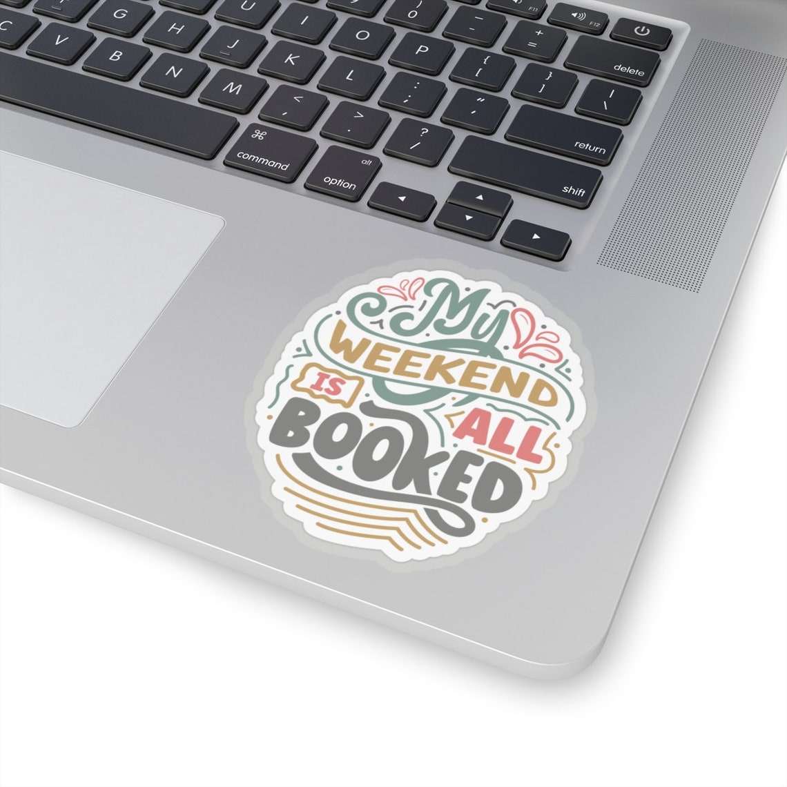My Weekend is All Booked up Kiss-cut Stickers - Etsy