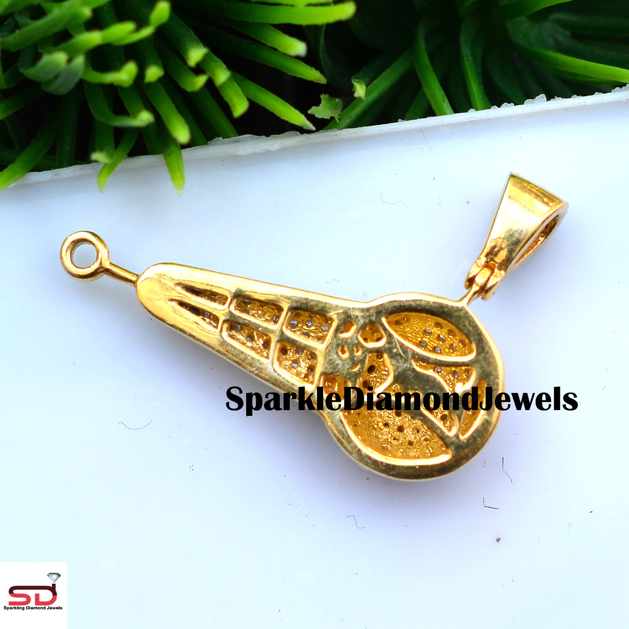 Microphone Pendant, Pave Diamond Mic Pendant, 925 Silver Music Lover ...