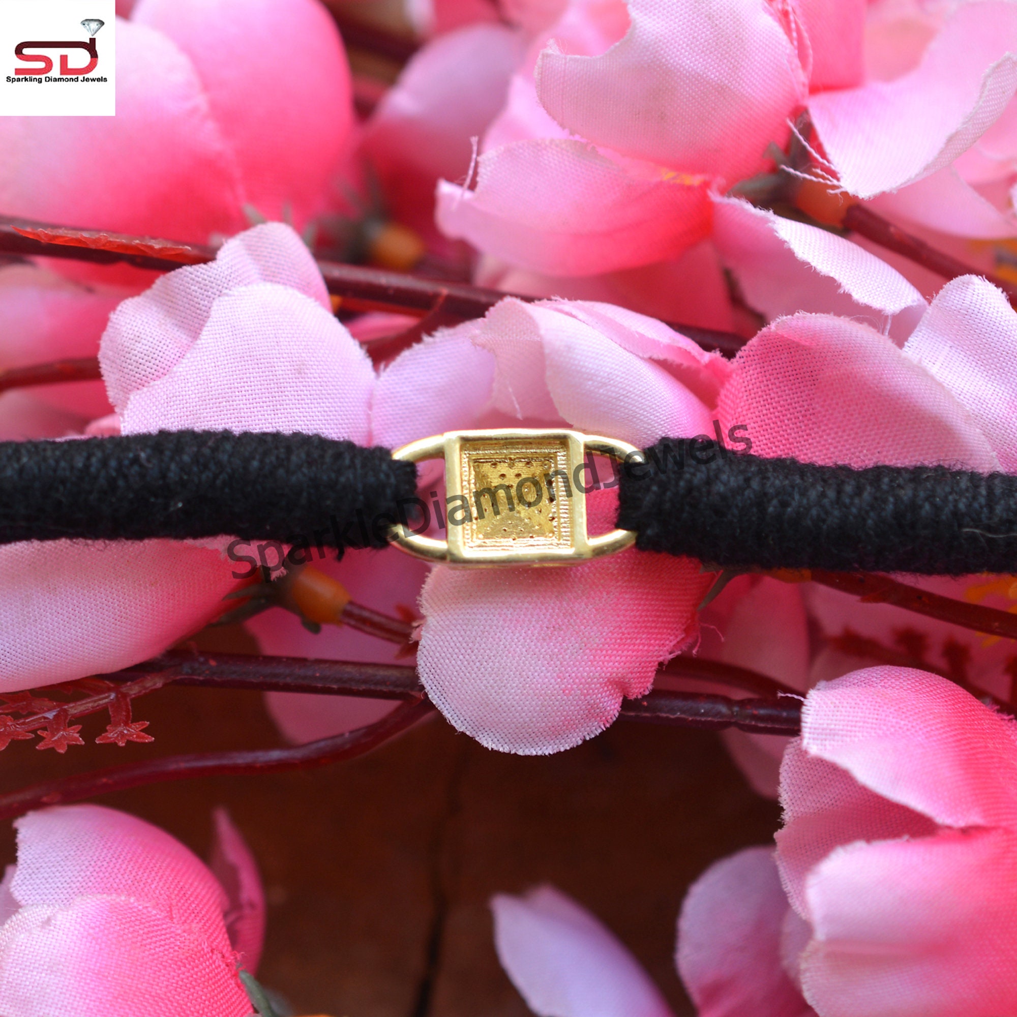 Thread Macrame Bracelet, Pyramid Connector Charm, 925 Sterling Silver ...