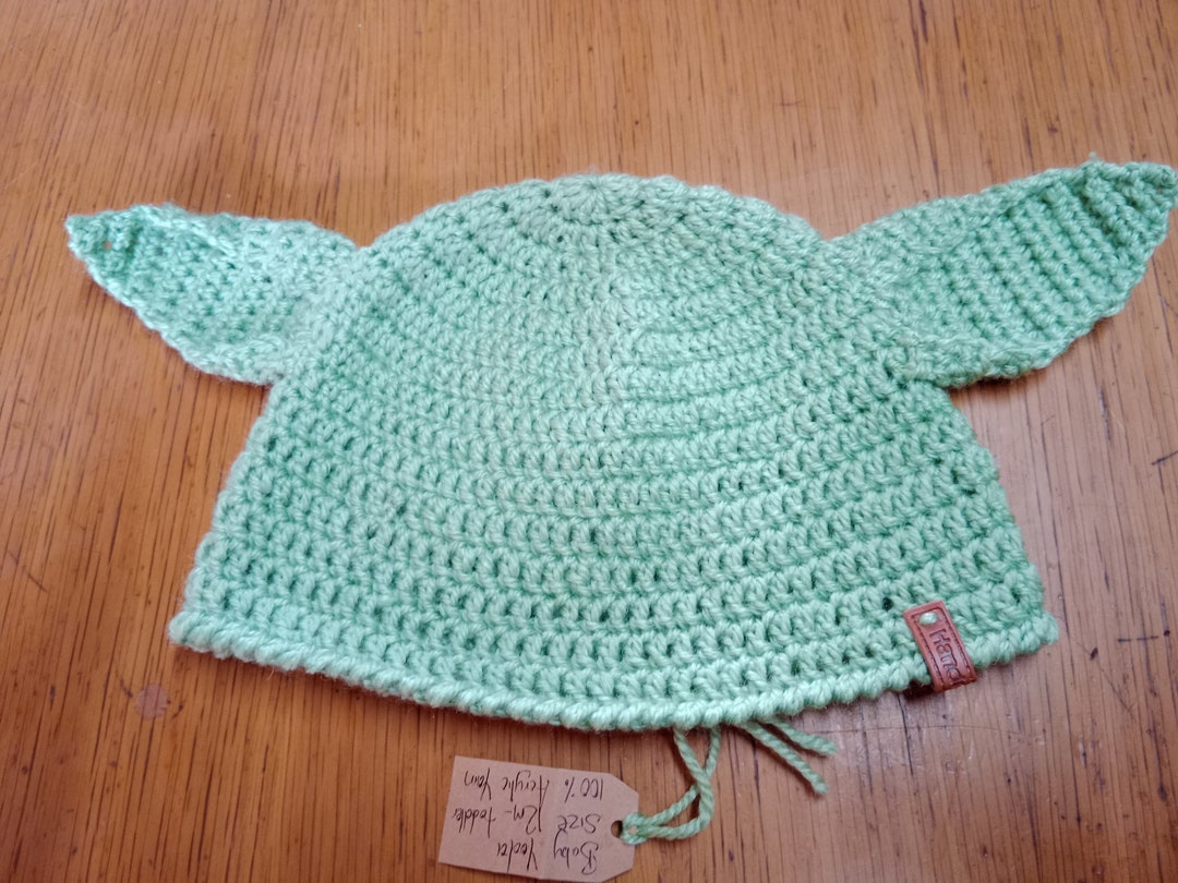 Baby Yoda 12 Month Toddler Old Baby Beanie Hand Made . Great - Etsy