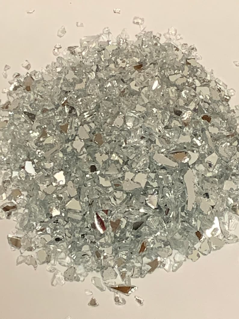16oz Crushed Glass Chunky Shattered Glass 1lb Crushed - Etsy