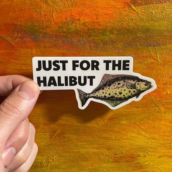 Vinyl Halibut Decal - Etsy