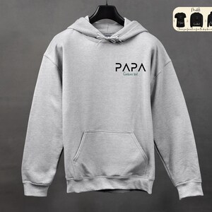 Personalised Papa Sweatshirt, Dad T-shirt, Father's Day Gift, Custom ...