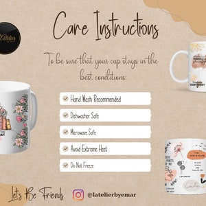 Daily Reminders Affirmations Mug, Mental Health Cup Self Care ...