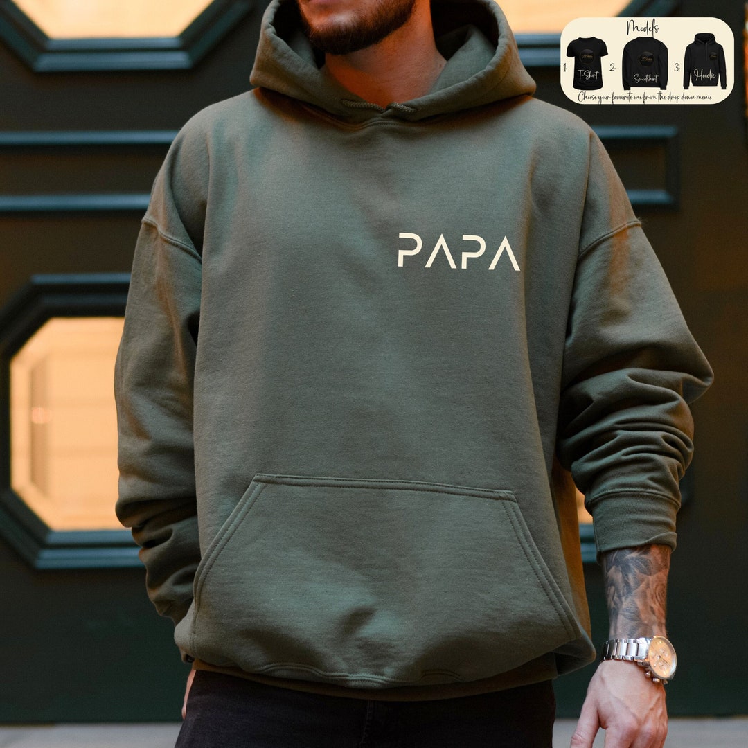 Personalised Papa Sweatshirt, Dad T-shirt, Father's Day Gift, Custom ...