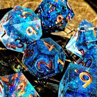 Moonbeam, Clear Polyhedral Sharp Edge Dnd Gem Dice Holographic ...
