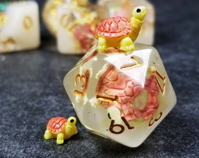 Ace-teroid Asexual Pride Resin Sharp Edge Dice Set 7 for Role Playing ...